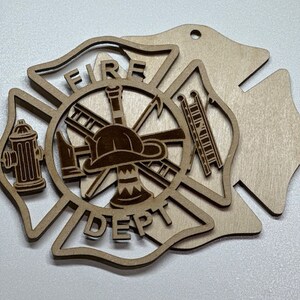 DIY Fire Fighter, Fire Dept Charm, Fire Dept Unfinished, Personalized ...