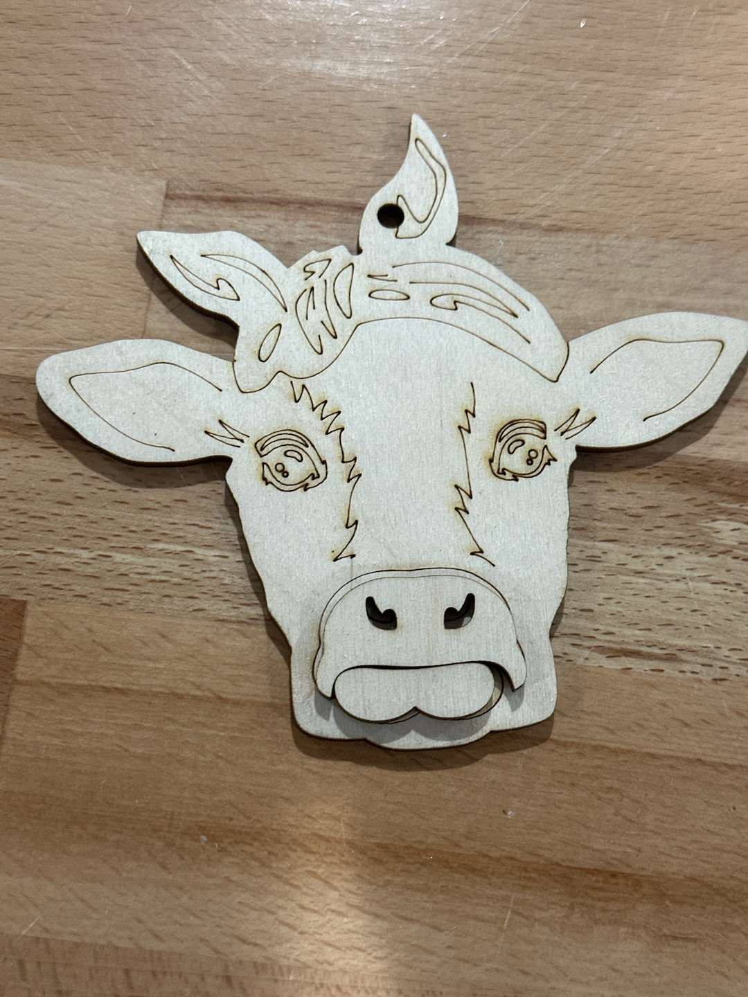 DIY Jersey Cow Car Charm, Macrame Farm Cow Head, Unfinished Cow Charm ...