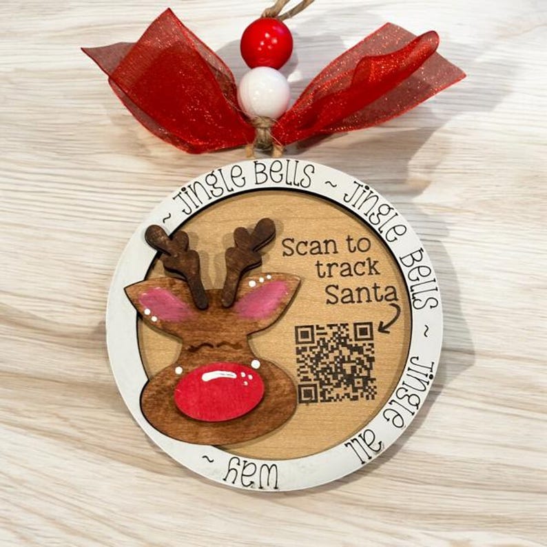 Santa Tracker Ornament, Snowman, Reindeer, Gingerbread, Santa Tracker ...