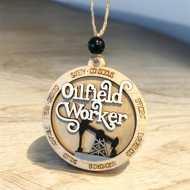 Oilfield Worker Ornament, Oil Field Worker, Oilfield Worker Christmas ...