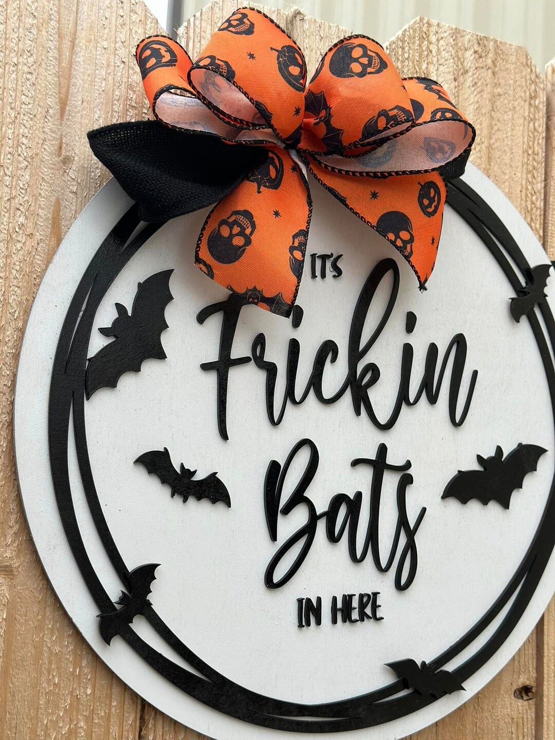 It's Fricken Bats Door Hanger/halloween Door Hanger / Door Decoration ...