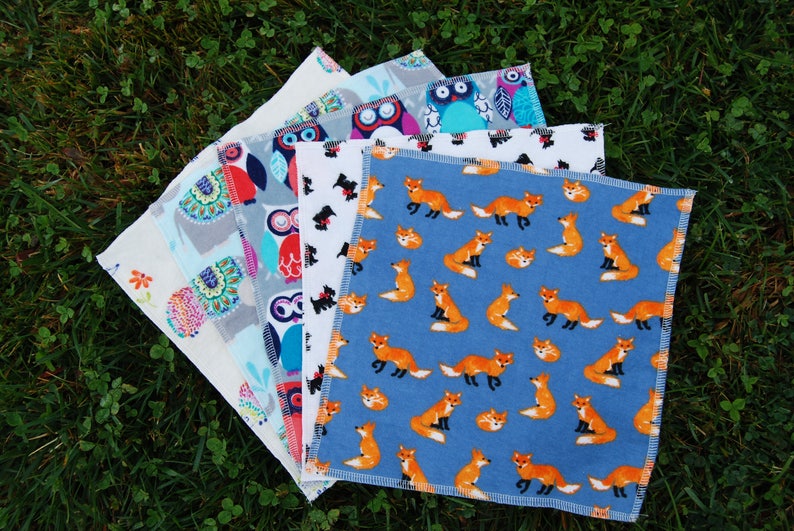 Flannel Handkerchief Set - Etsy