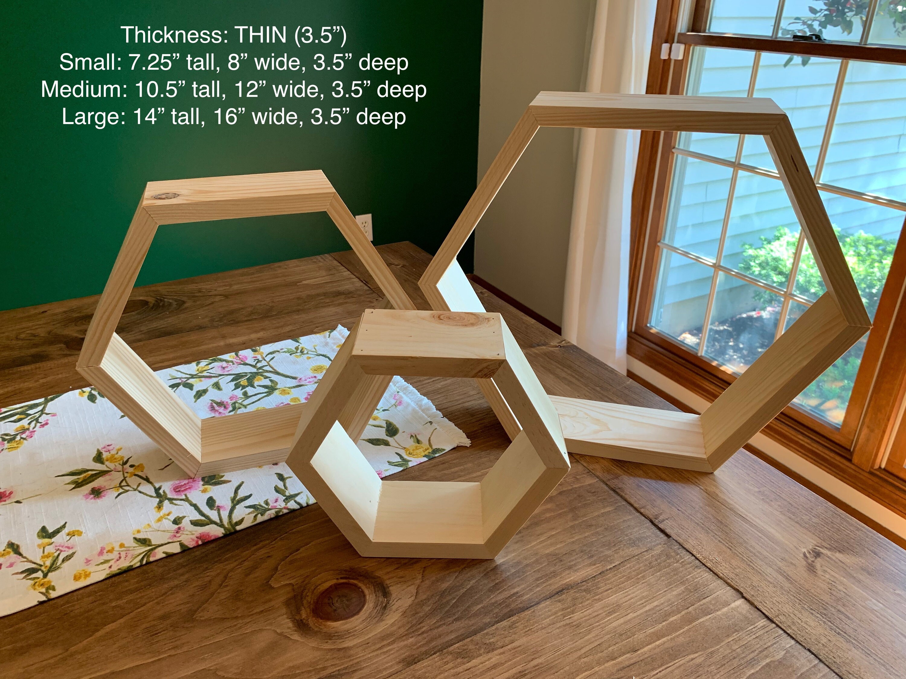 Plant Shelf, Hexagon Shelf, Honeycomb Shelf, Floating Hexagon Shelf ...