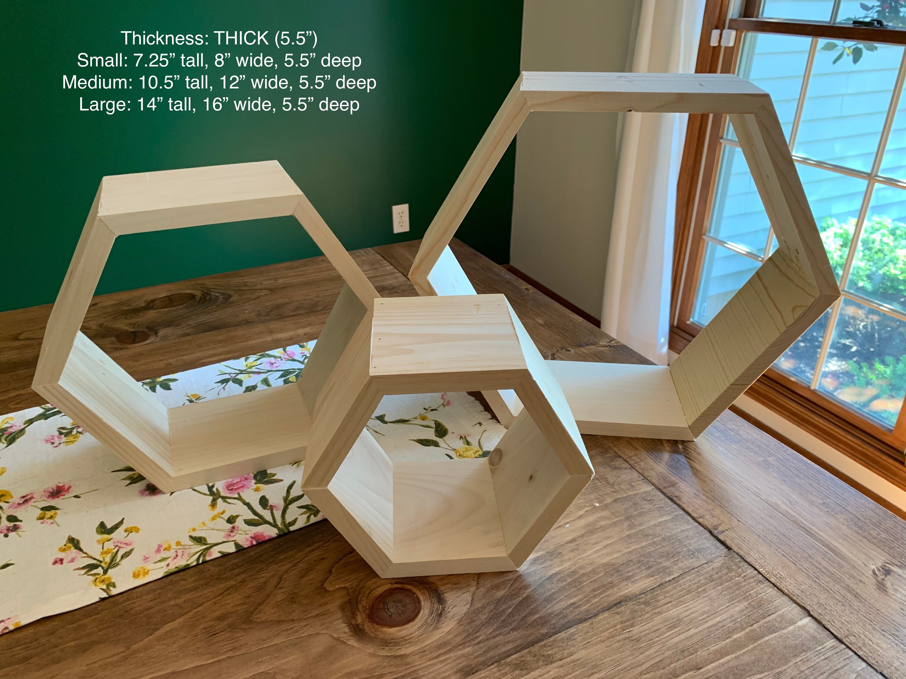 Plant Shelf, Hexagon Shelf, Honeycomb Shelf, Floating Hexagon Shelf ...