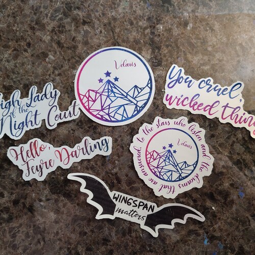 ACOTAR Sticker Set Vinyl Stickers - Etsy