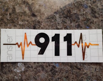 Heartbeat Decal - Etsy