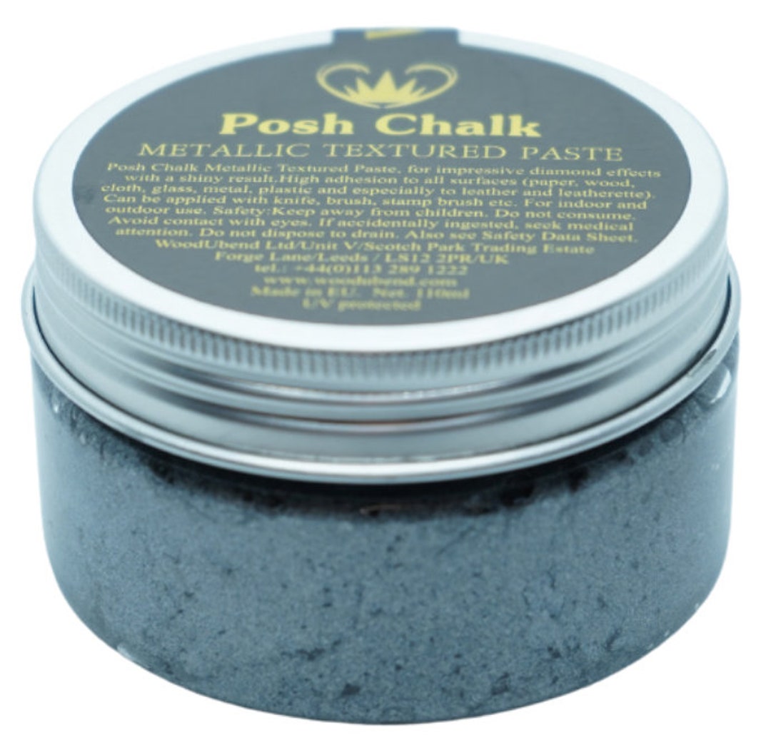 Posh Chalk Textured Paste 110 Ml White or Metallic Grey Puffs With Heat ...
