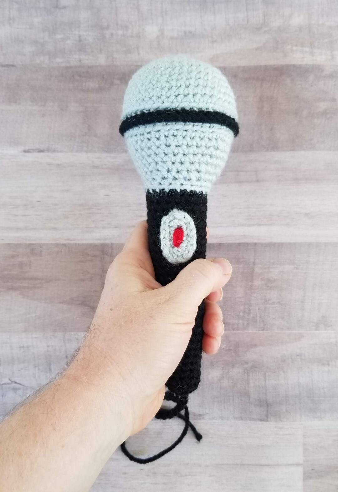 Crochet Stardom Microphone Pretend Play Microphone Plush Microphone for ...