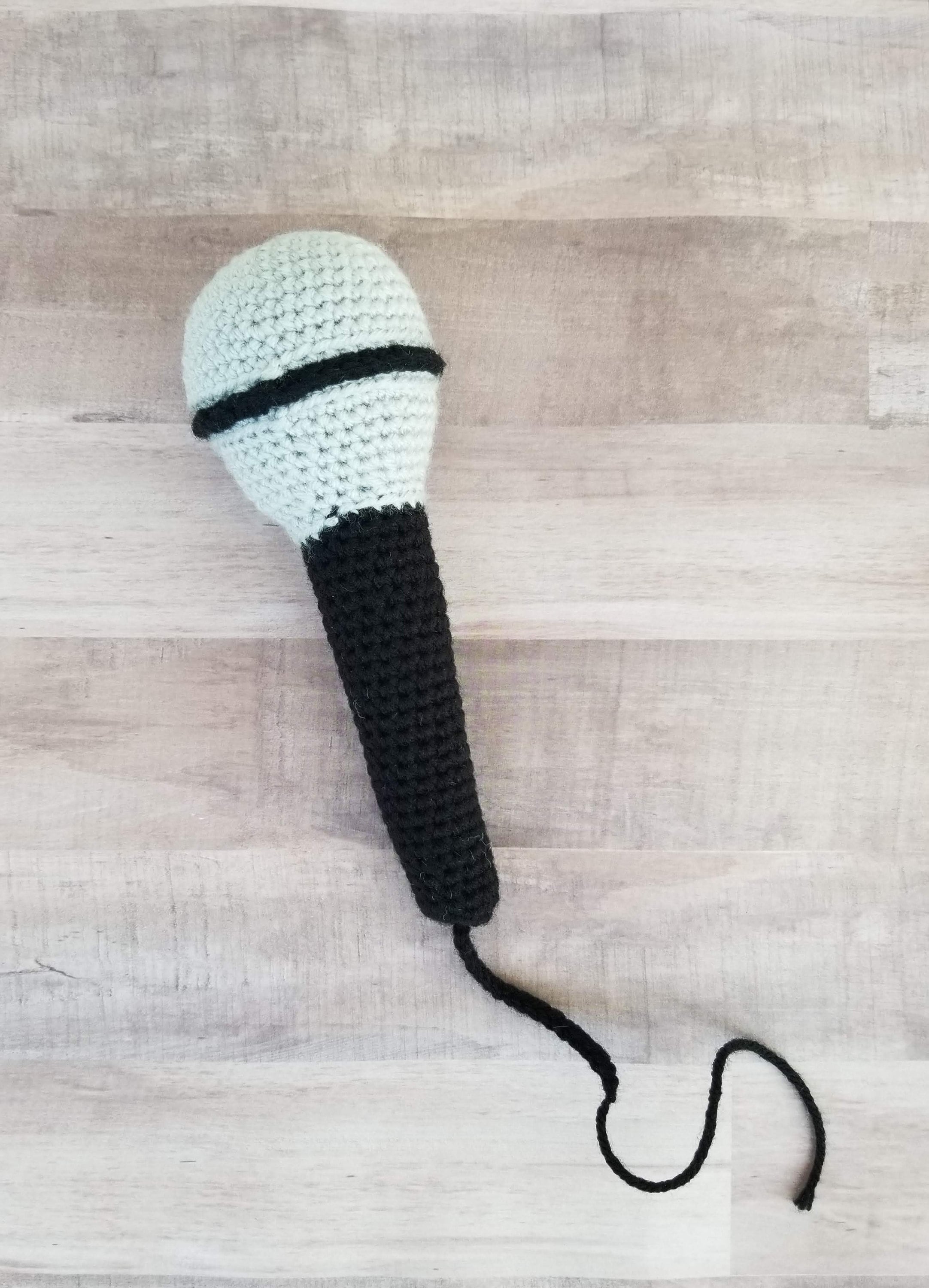 Crochet Stardom Microphone Pretend Play Microphone Plush Microphone for ...
