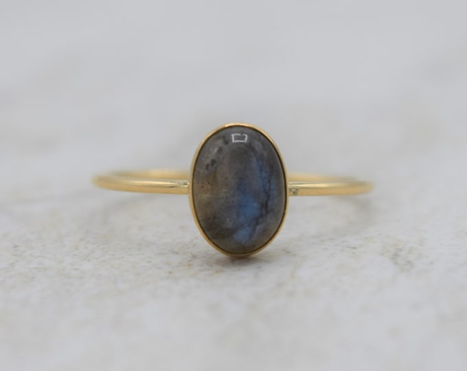 Genuine Labradorite Ring Labradorite Ring Gold Filled Ring - Etsy