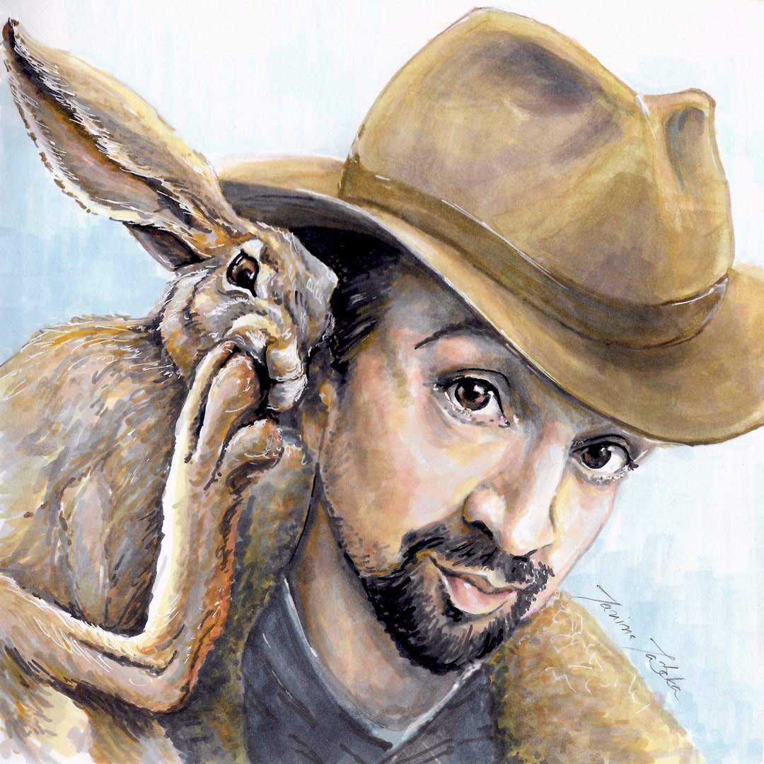 Lee Scoresby and His Daemon Hester His Dark Materials - Etsy