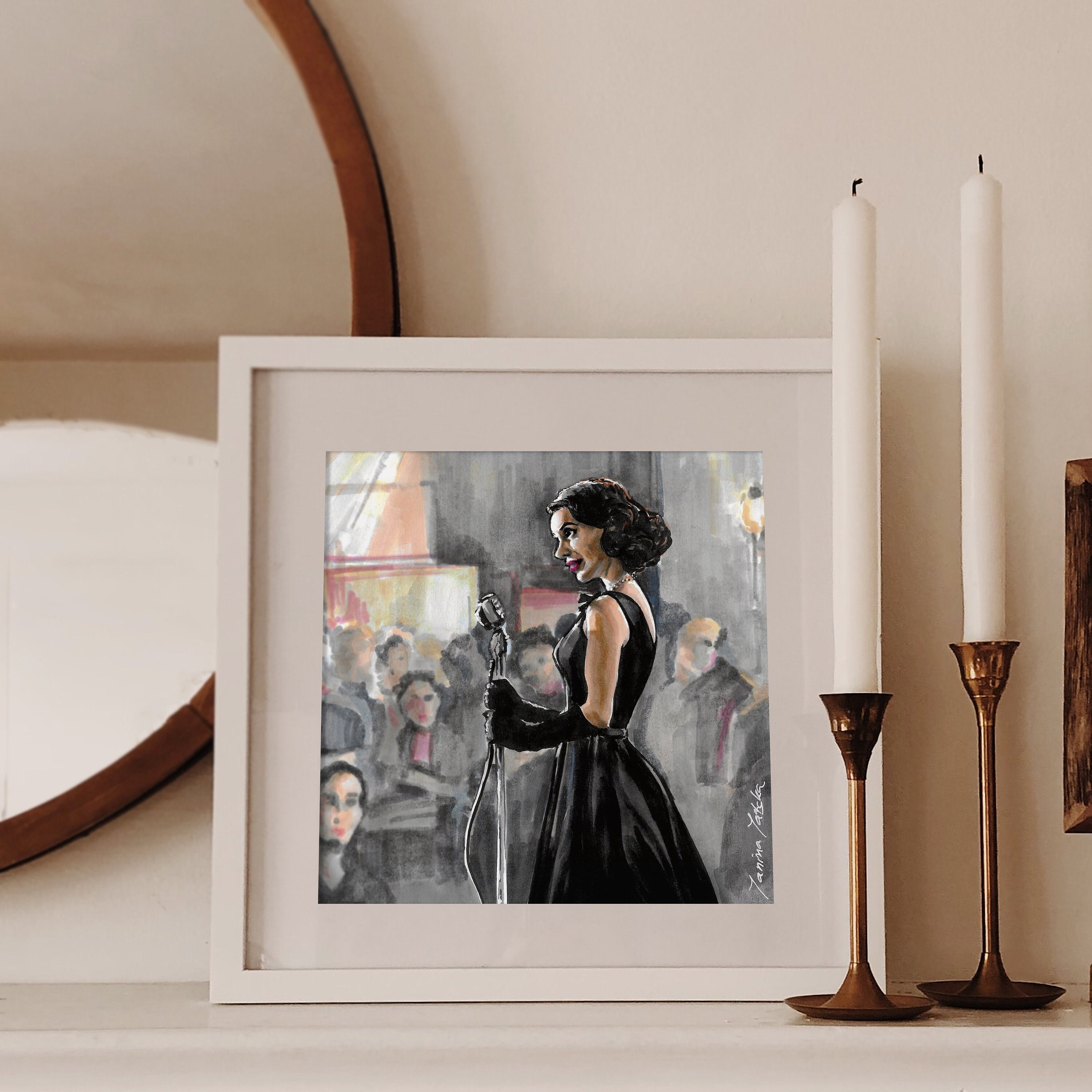 Collectible Print - the Marvelous Mrs Maisel, Midge on Stage - Limited ...