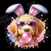 Boxer PNG, Easter Boxer, Dog Easter Bunny, Boxer PNG, DTF, Sublimation ...