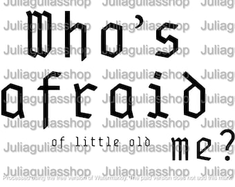 TTPD Who's Afraid of Little Old Me Lyrics for Print (svg & Png) - Etsy