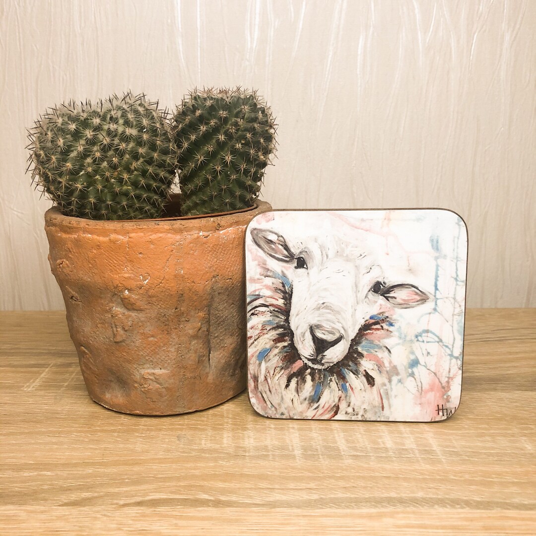 Sheep Coaster, Animal Coaster, Farmyard Animals, Farm Animals, Gift for ...