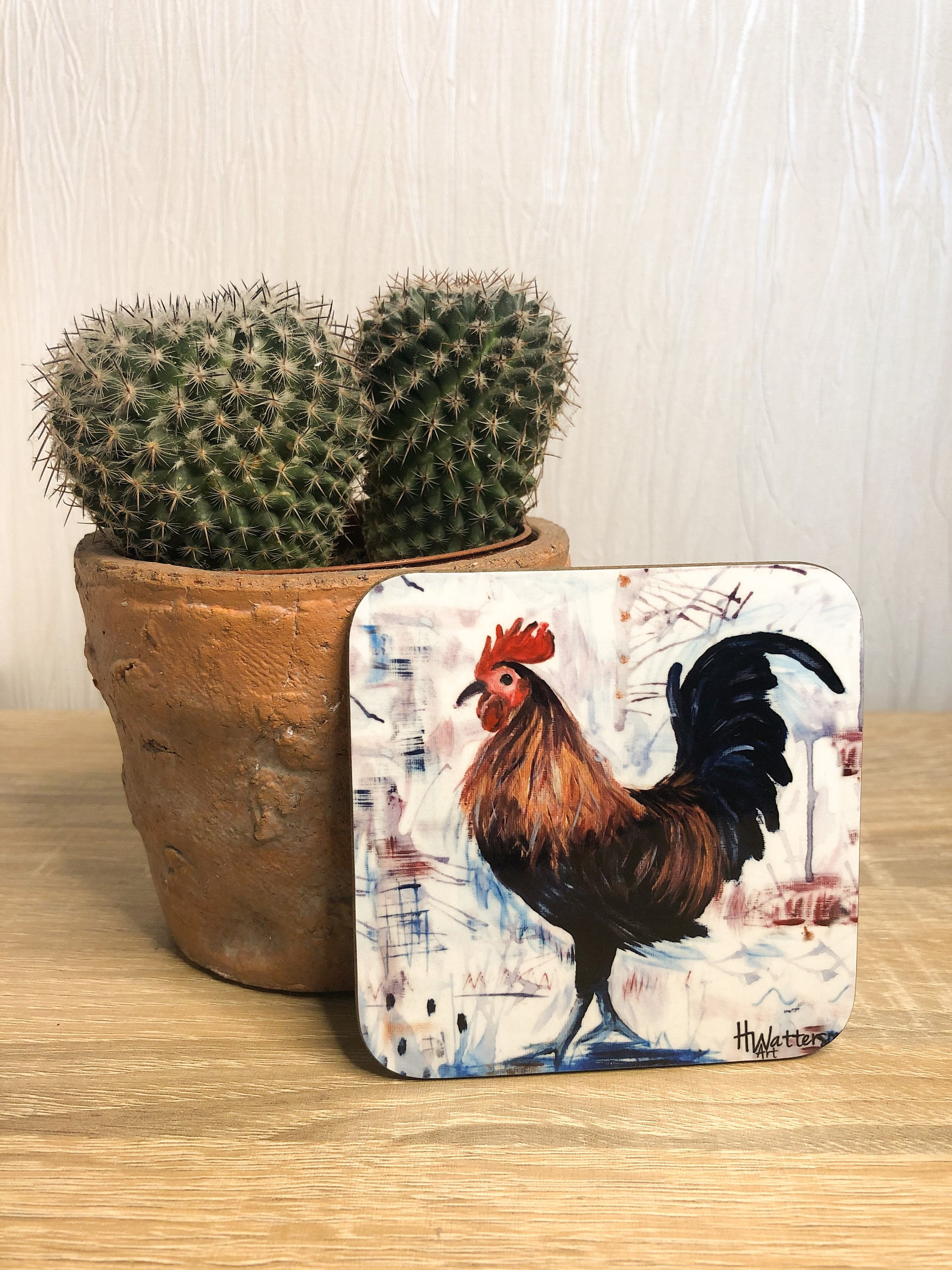 Roaster Roaster Coaster Animals Coaster Poultry Art Farm - Etsy