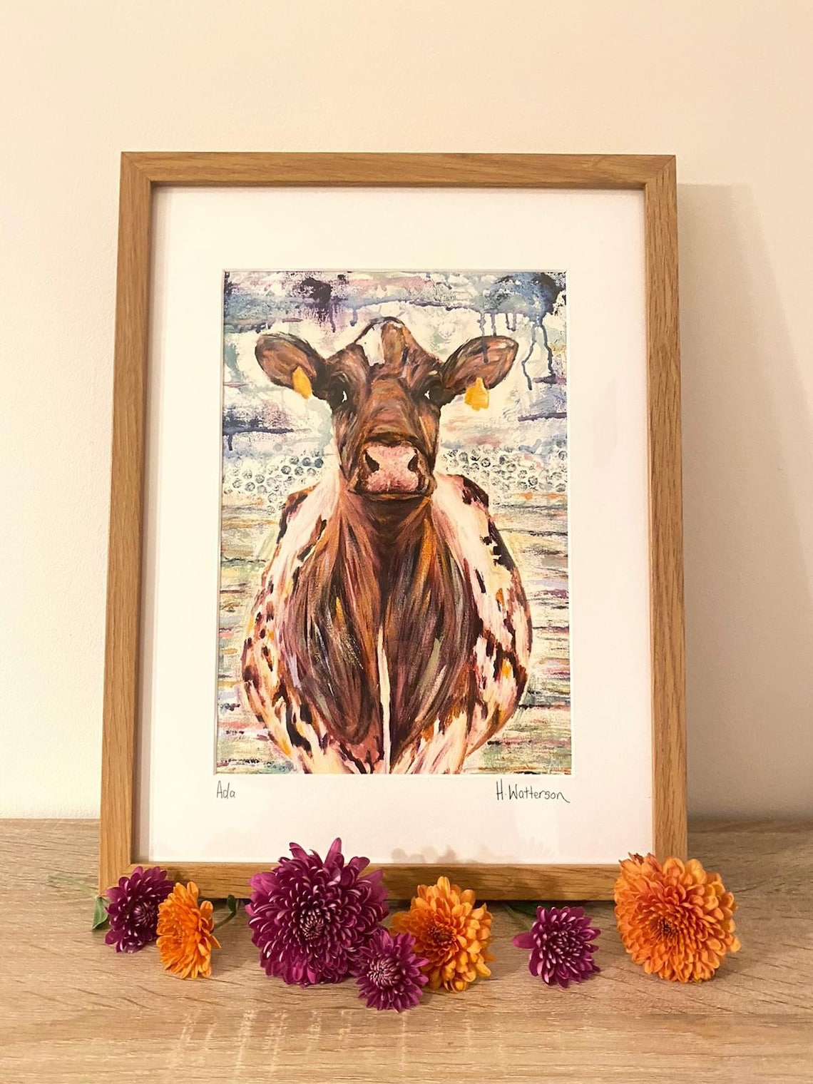 Cow Art Cow Framed Print Cow Print Farm Animal Print - Etsy