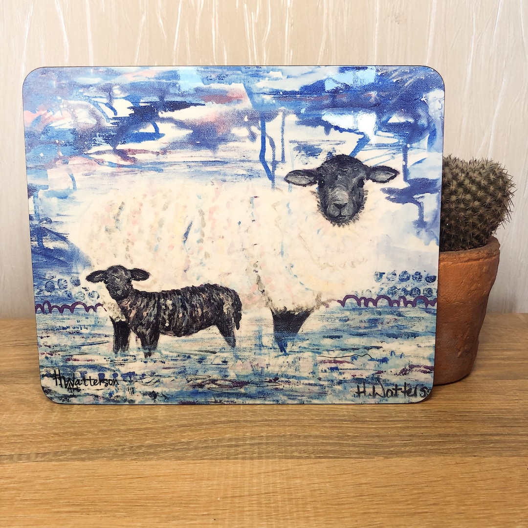 Sheep Art, Sheep Placemat, Animal Placemats, Farmyard Animals, Dinner ...