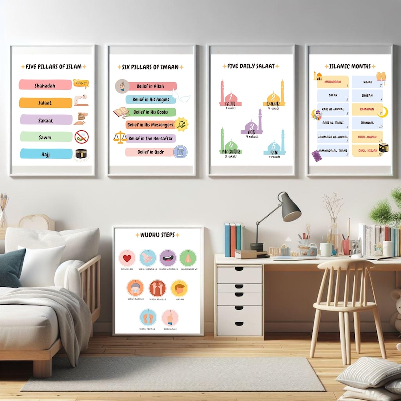 Kids Drawing Islamic - Etsy