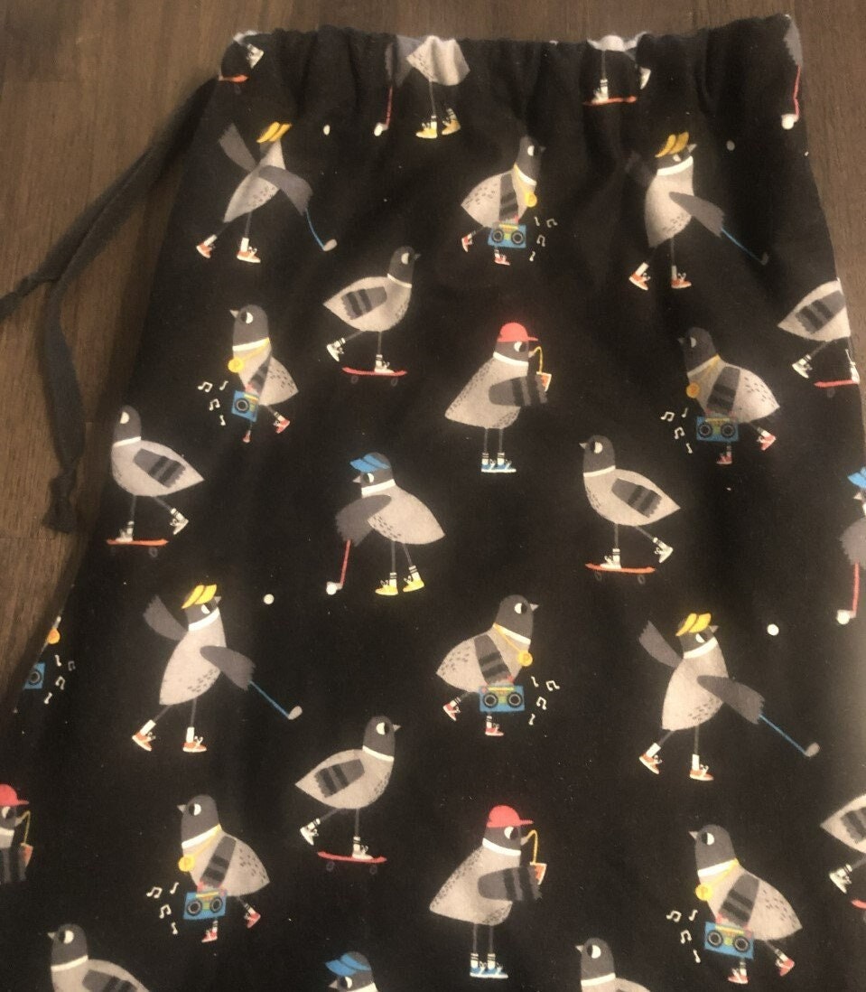 Sporting Pigeons Pajama Pants - Adult Size XL - Etsy