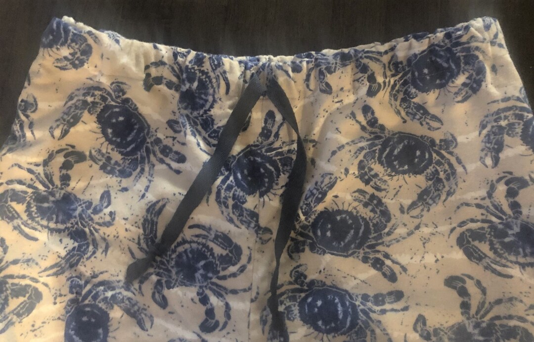 Crab Pajama Pants - Adult Size Large - Etsy