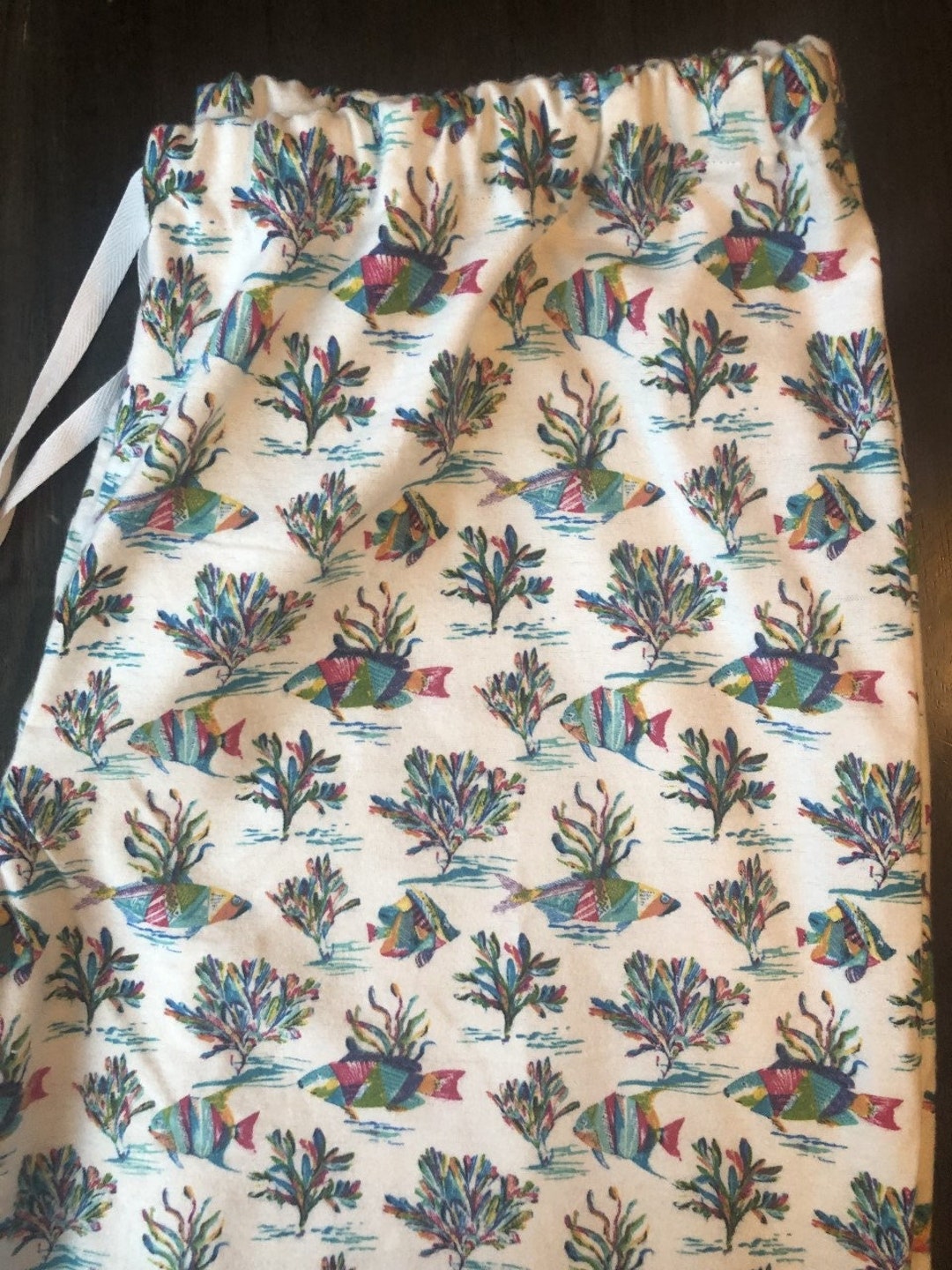 Tropical Fish Pajama Pants - Adult Size XL - Etsy