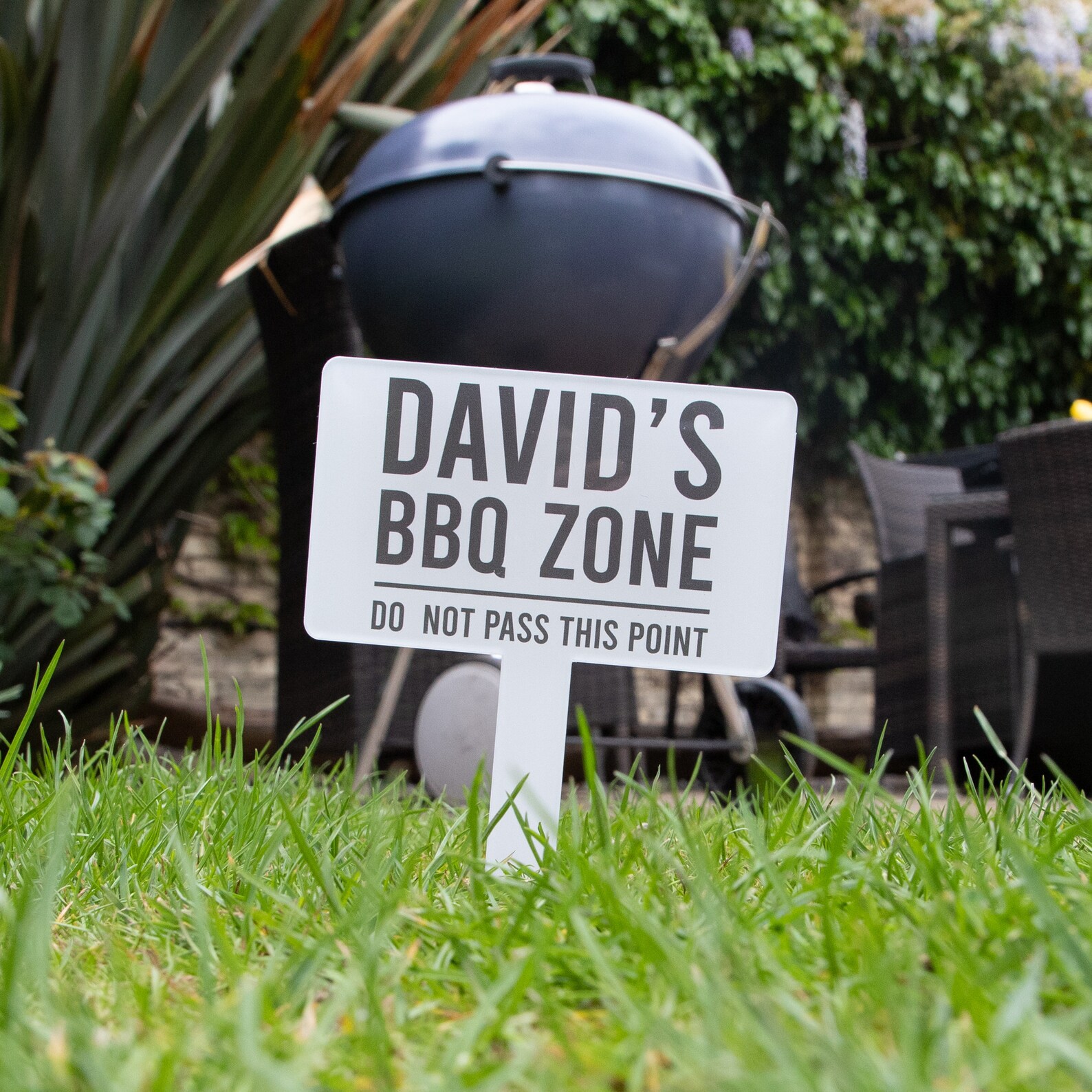 Personalised Acrylic BBQ Zone Sign - Etsy UK