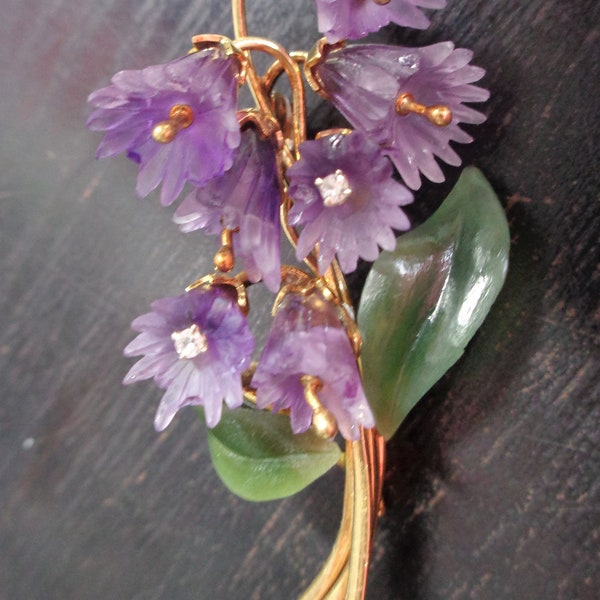 Antique Lily of the Valley Brooch - Etsy