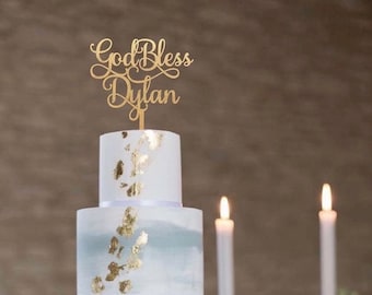 God Bless Cake Topper | Etsy