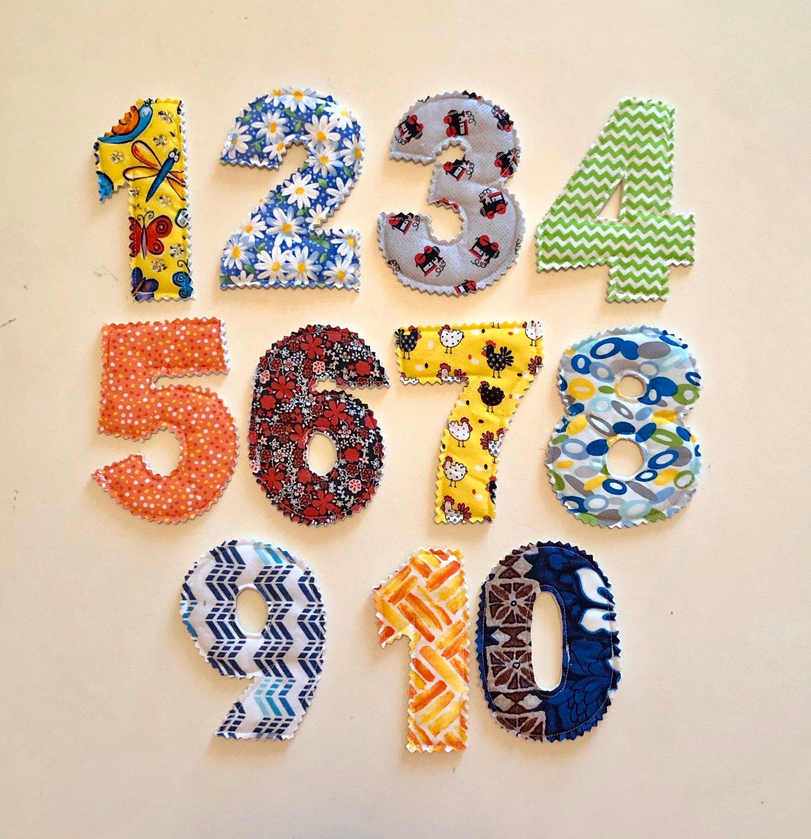 Fabric Numbers Learning Toys Educational Toddler Toy Plush - Etsy