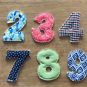 Fabric Numbers, Learning Toys, Educational, Toddler Toy, Plush Numbers ...
