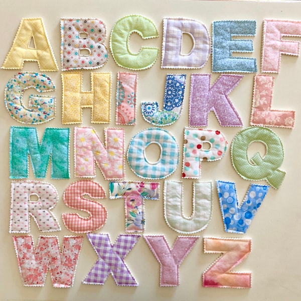 Fabric Letters - Etsy