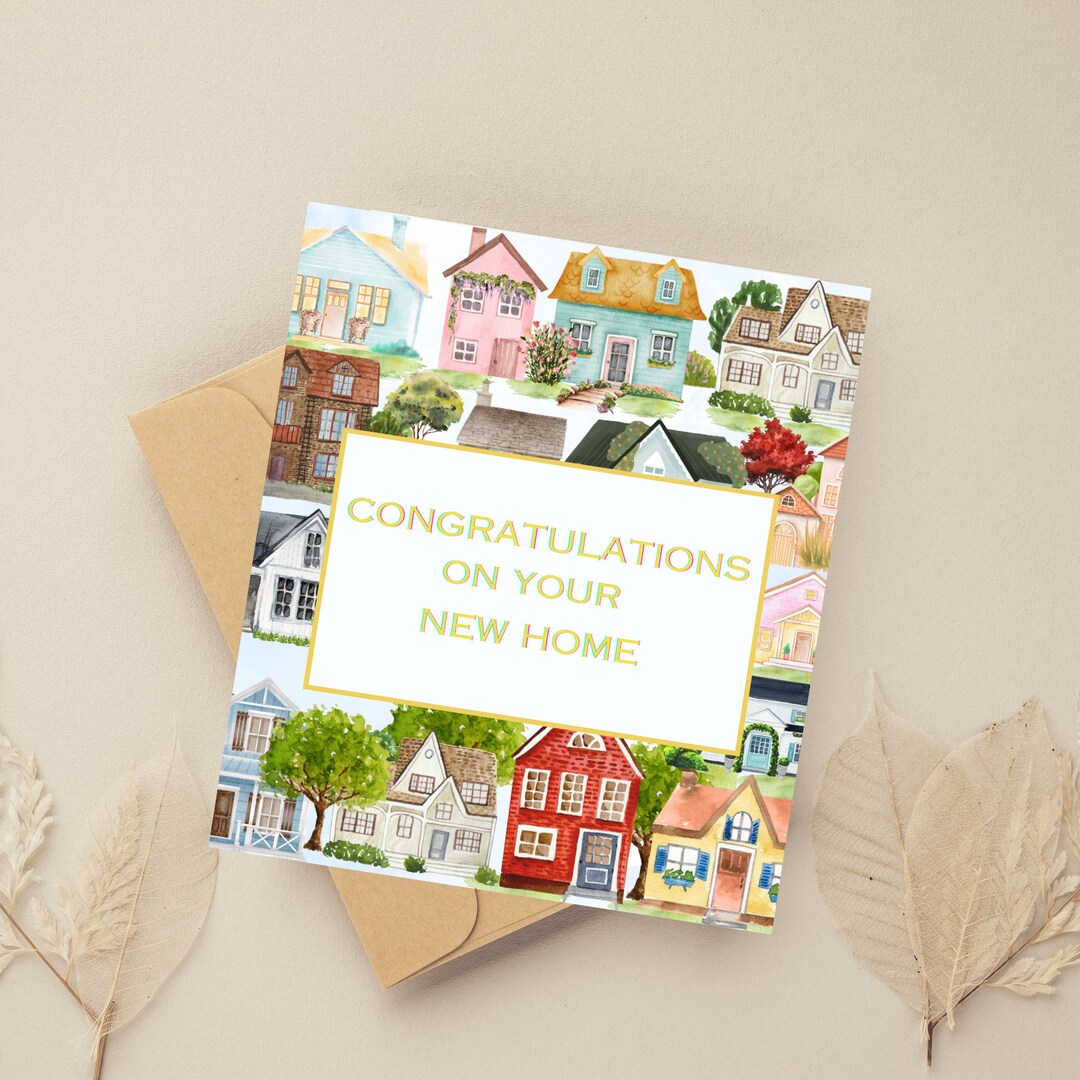 Congratulations on Your New Home, Instant Download and Customizable ...