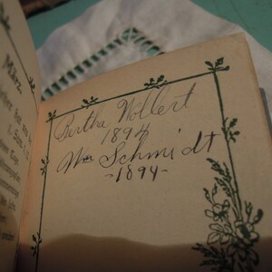 Vintage German Forget Me Knot Miniature Book / German Devotional Book ...