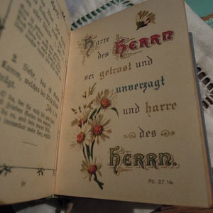 Vintage German Forget Me Knot Miniature Book / German Devotional Book ...