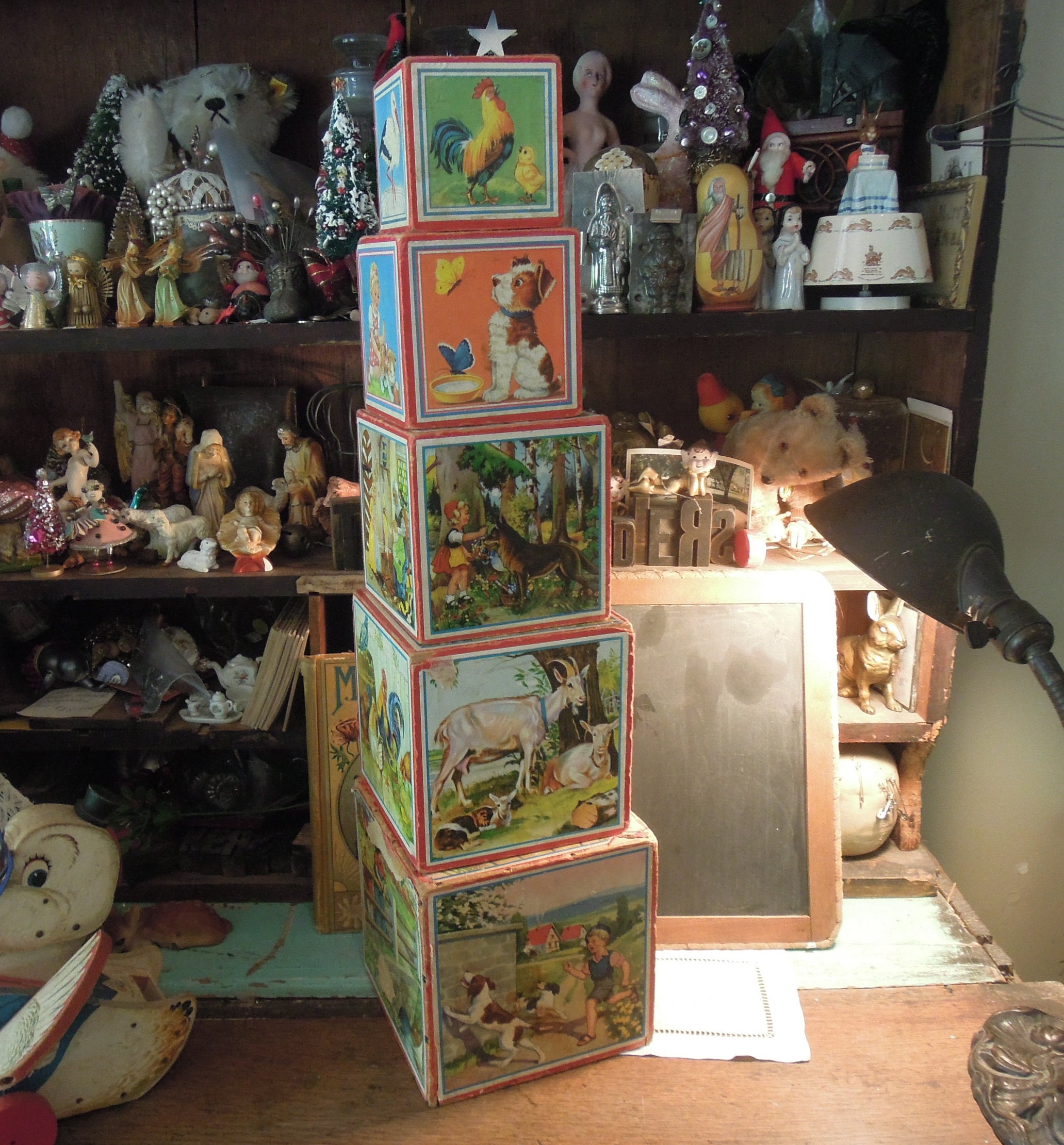 Antique Nesting Blocks / Vintage Stacking Blocks / Vintage | Etsy