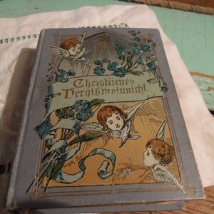 Vintage German Forget Me Knot Miniature Book / German Devotional Book ...