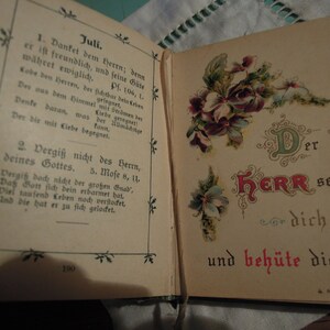 Vintage German Forget Me Knot Miniature Book / German Devotional Book ...