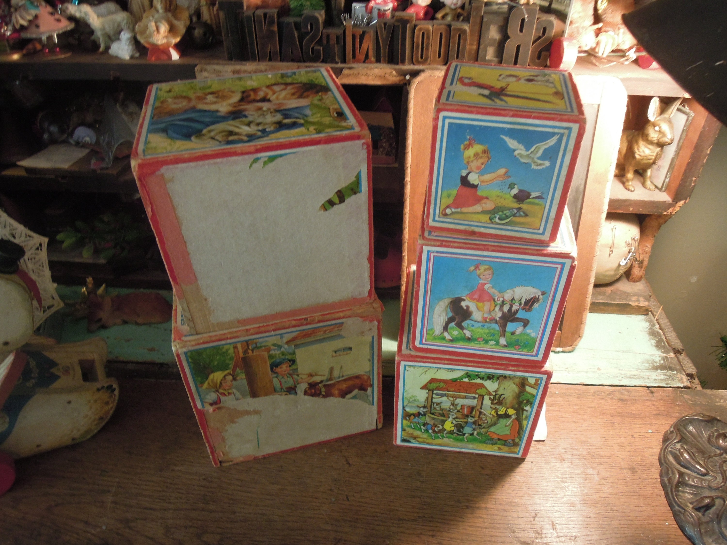 Antique Nesting Blocks / Vintage Stacking Blocks / Vintage | Etsy