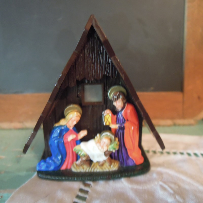 Plastic Nativity - Etsy