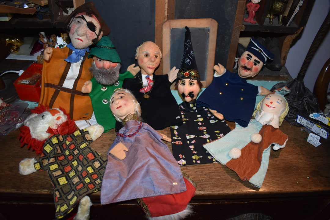 Vintage Eight Hand Puppets / Six Kersa Doll German Hand - Etsy