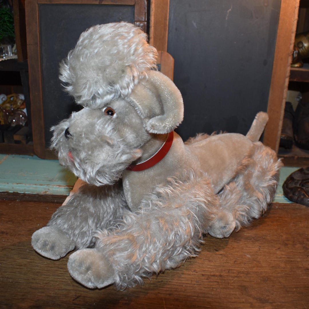 Vintage Steiff Swivel Head Poodle / Stuffed Plush Toy Snobby Poodle ...