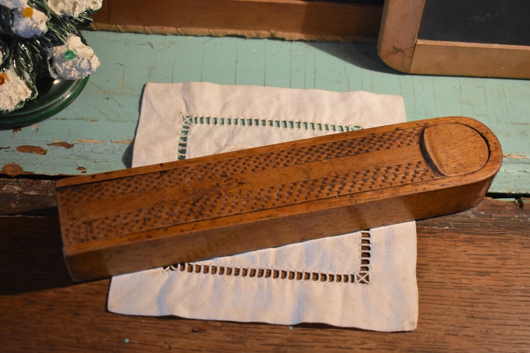 Vintage Wood Pencil Box / Wood Pencil Box / Antique Pencil Box - Etsy