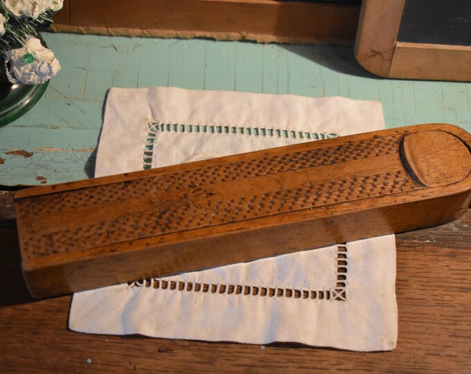 Vintage Wood Pencil Box / Wood Pencil Box / Antique Pencil Box - Etsy