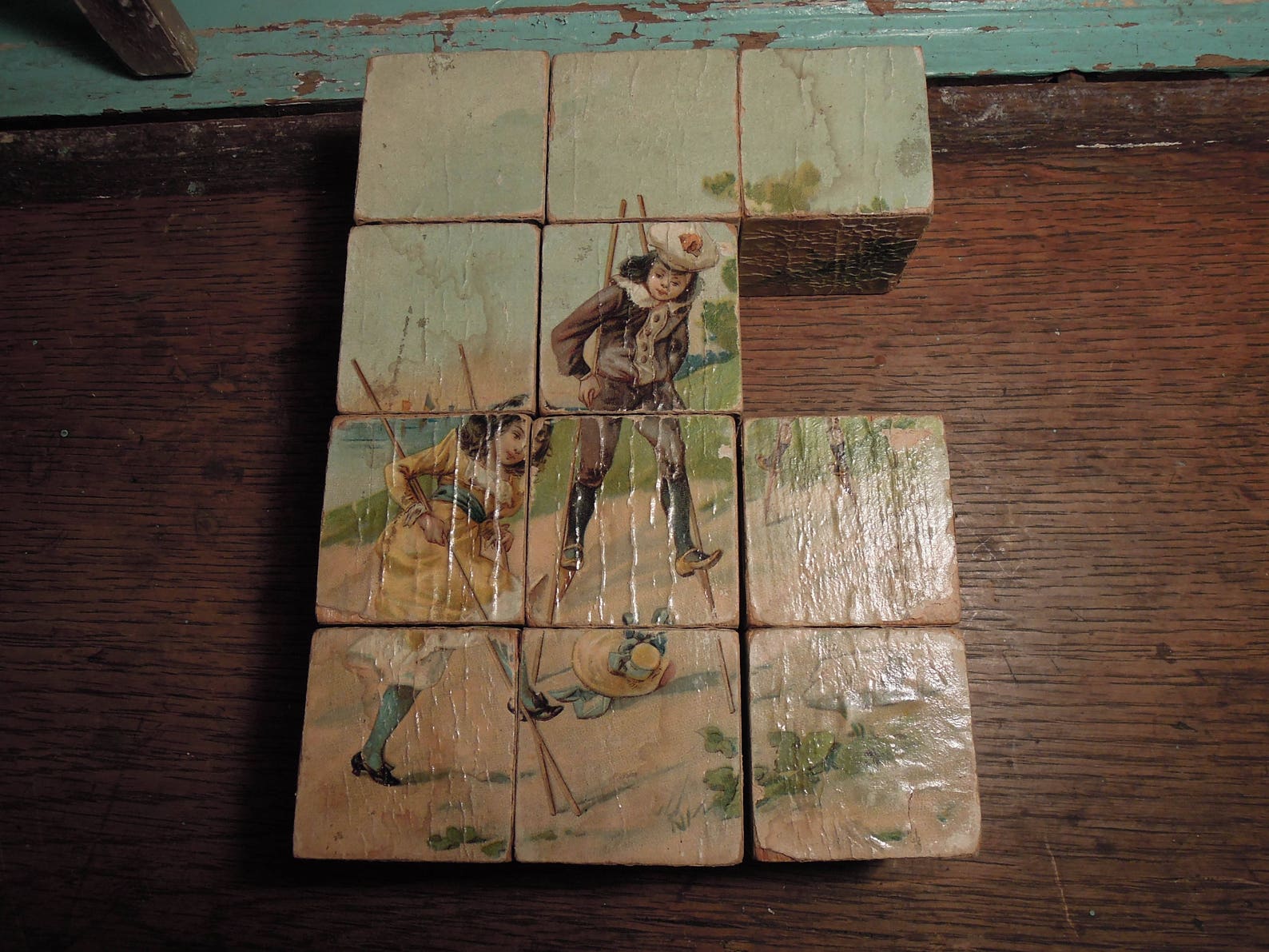 Antique Wooden Picture Blocks / Lithograph Children's - Etsy