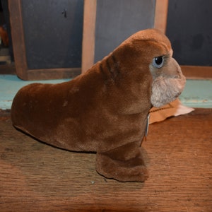 Vintage Steiff Wally the Walrus / Stuffed Plush Toy Walrus / Made in W ...