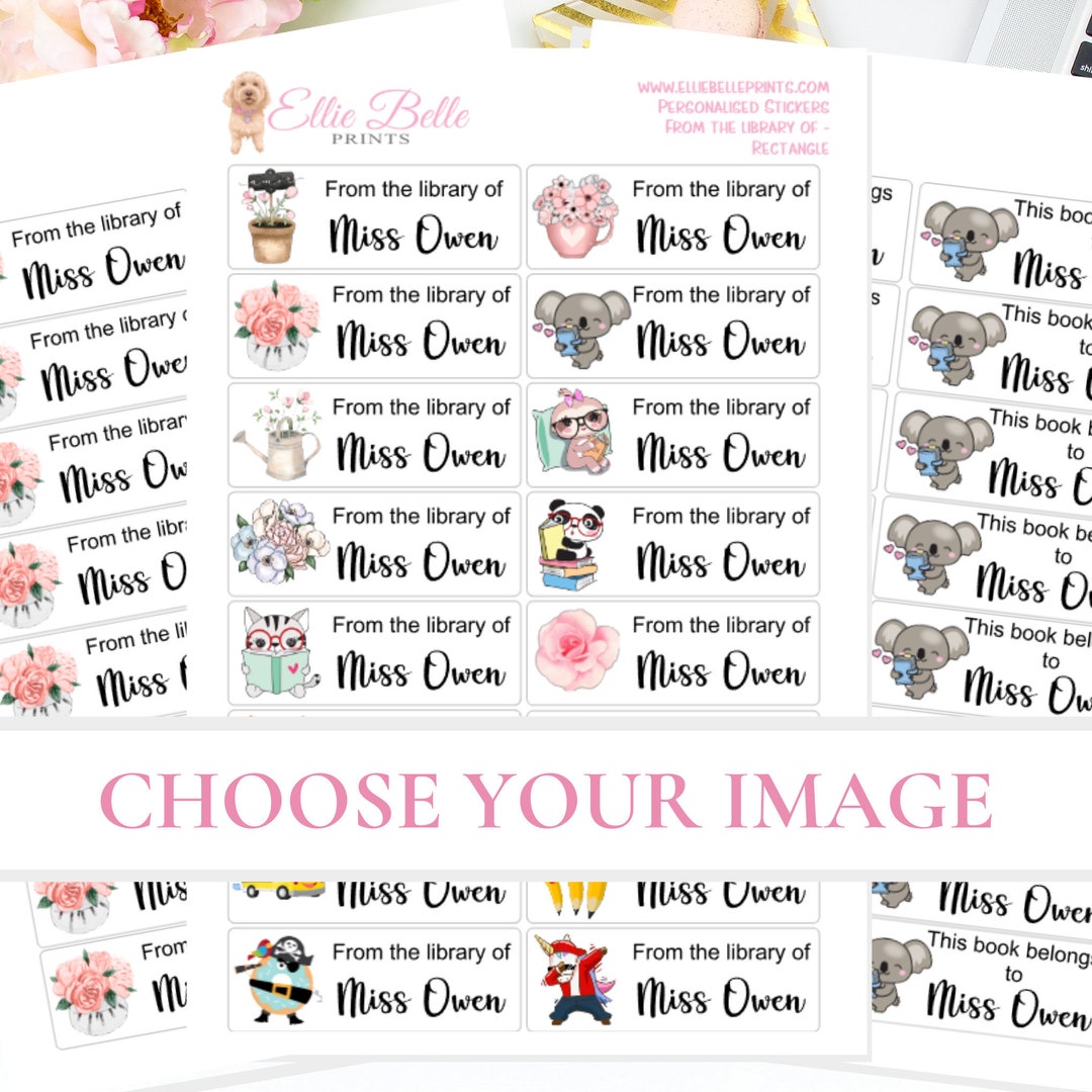 From the Library of Stickers | Choose Your Image | Book Stickers ...
