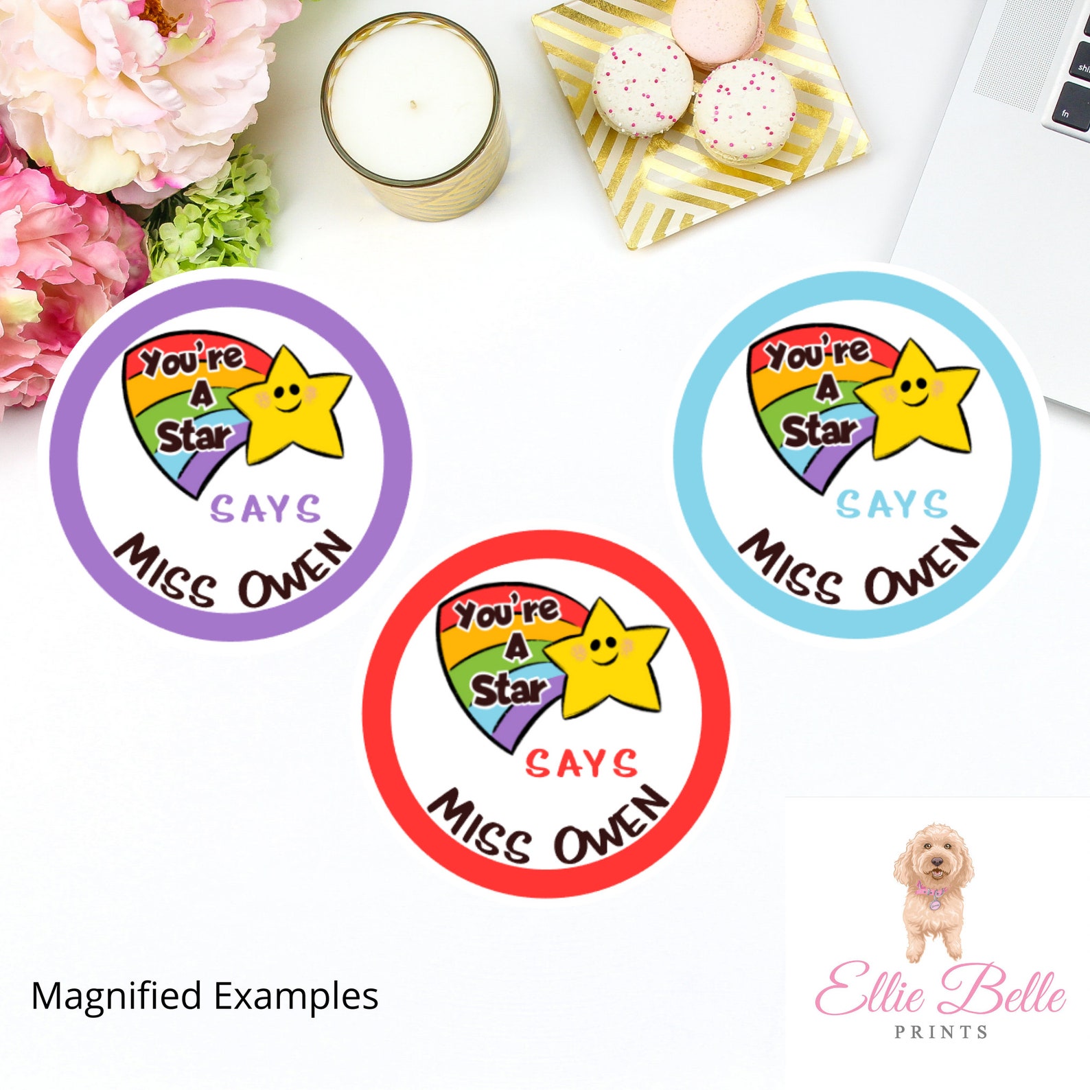 You're A Star Personalised Teacher Stickers Personalised - Etsy