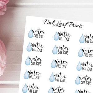 Cable Bill Due Mini Icon Planner Sticker Sheet - Etsy