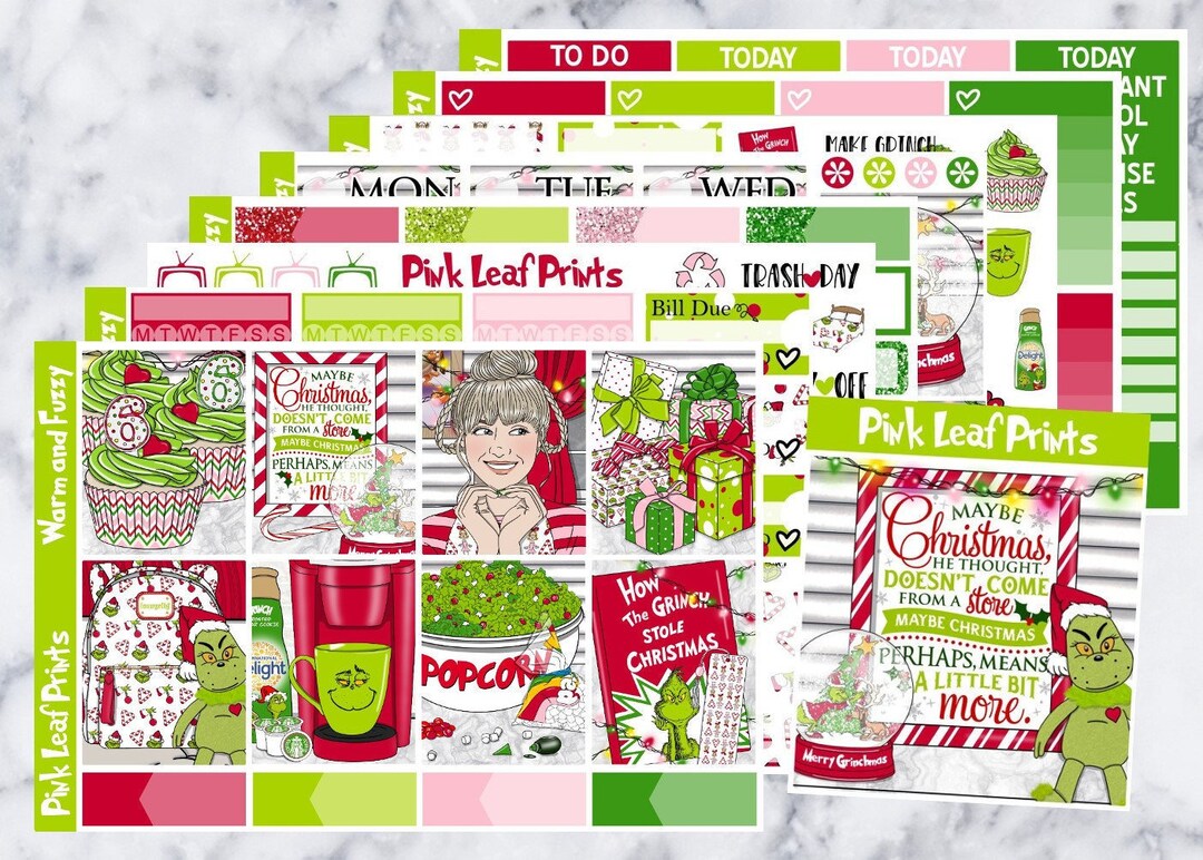 Matte | Warm and Fuzzy | A La Carte Weekly Planner Sticker Kit - Etsy